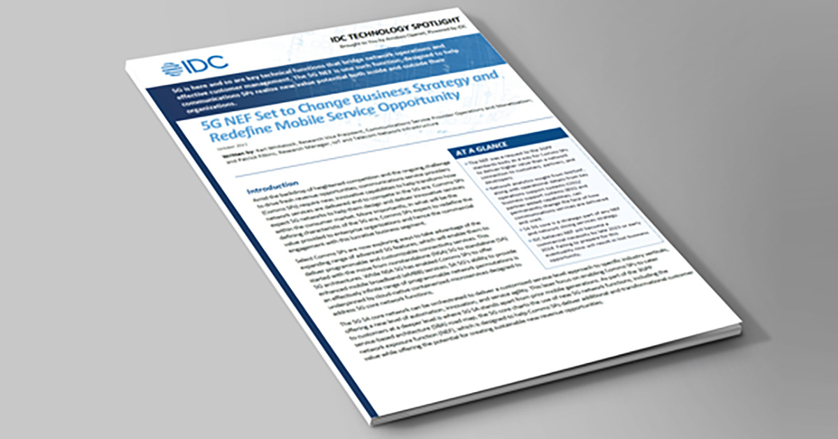 Network Exposure Function – Why it’s so important to 5G monetization | AMDOCS